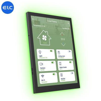 China Free POE LCD Touch Screen Android 13 Smart Home Products With LED Light Bar for sale