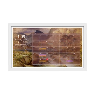 China 32'' OEM Tablet 4GB RAM WiFi 6 Ultra-narrow Frame RK3588S2 Octa Core Timing Tablet For Smart Home Digital Calendar for sale