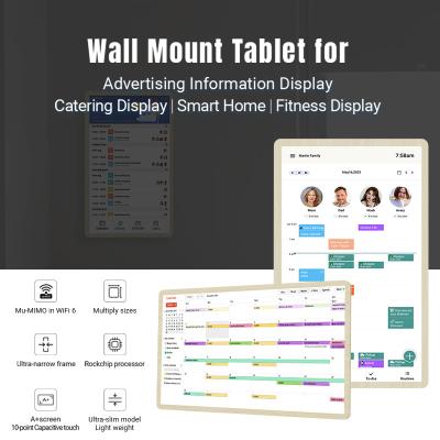 China RK3576 Digital Family Plann Android 14 Free Software 24 Inch 32 Inch Digital Incell Touch Screen Smart Calendar for sale