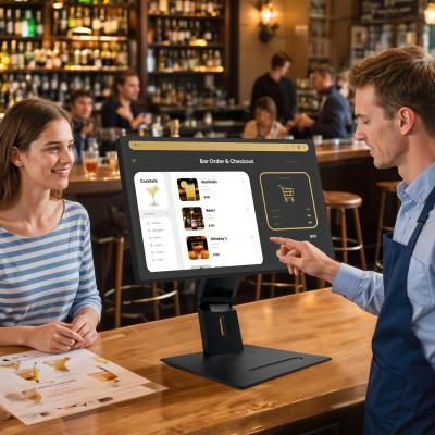 China WF2138T 21.5" Interactive Touch Screen Lcd 1920*1080 16:9 250cd WIFI RJ45 Poe KDS Kitchen Display Pos System Screen with Base for sale