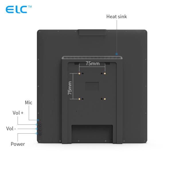 WiFi POE Android Dual Screen Indoor Advertising Display For Restaurant