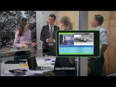 Android-Vergaderzaal Digitale Signage met Muilt-Kleuren LEIDENE Lichte Bars NFC/RFID