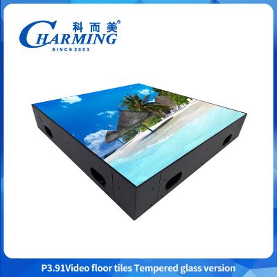 China Hight Brightness Glass + Gob Cover + Iron Frame Led Video Panel Pantalla Interactive 3.91MM Outdoor Indoor Video Stage Screen Led Rgb Colorful Dance Floor for sale