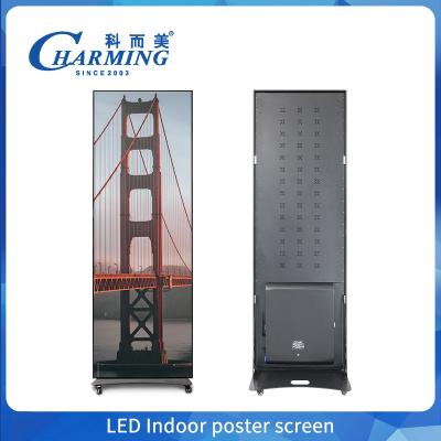 China Indoor Poster Screen LED Video Wall Display with Mobile Phone Control and High Refresh Rate for Easy Setup and Portable for sale