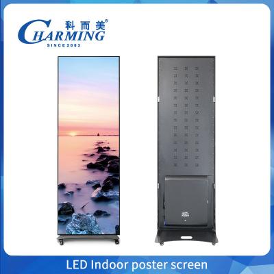 China New Design P1.8 P2 P2.5 LED Video Poster Indoor Exhibition LED Mirror Poster Advertising Display Screen for sale