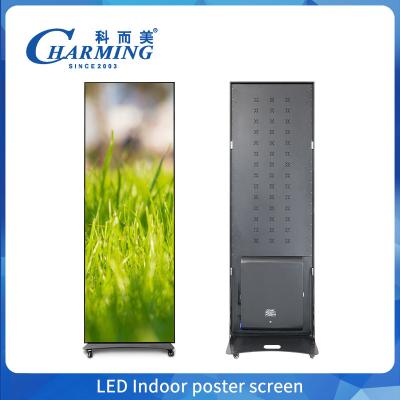 중국 HD LED 실내 풀 컬러 포스터 LED 디스플레이 P1.86 P2 P2.5 P3 바닥 서 있는 디지털 화면 포스터 화면 판매용