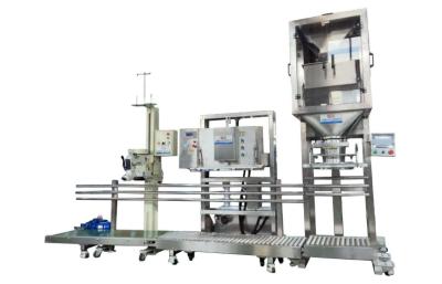 China Vacuumed 25kg Semi Automatic Granule Filling Machine 3-8 Bags/Min for sale