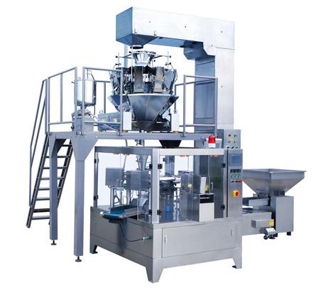Quality 500-2500g Filling Range Rotary Powder Filling Machine 10-40 Bags/Min for sale