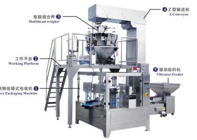 China 20-30 zakken/min Granule Bag Packing Machine roestvrij staal 50-2000g Te koop