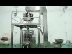 Film Type Small Size Full Automatic Granule Packing Machine 4 Head Weigher