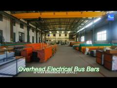 Overhead Busbar System Copper Crane Conductor Insulation 300A 380V Power Rail