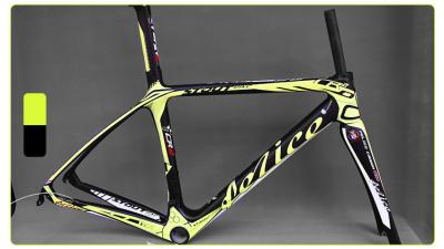 China 700C Carbon Fiber Road Aero Frame+Fork+Seatpost STOUT CR-2 900 Grams BB compatible with different Type for sale