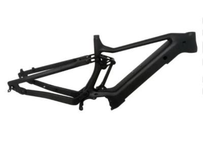 Cina Customized MTB Full Suspension Carbon Bike Frame For 250W Bafang Mid Drive Motor in vendita
