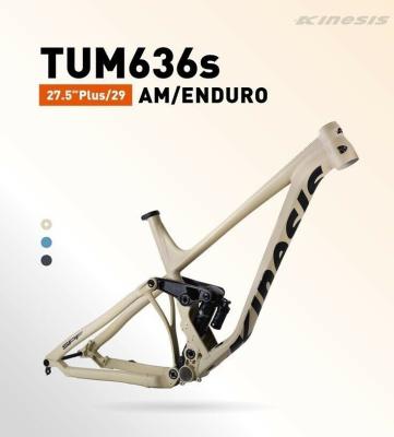 Cina Kinesis 27.5er Plus 29er Alluminio Enduro Full Sospensione Bici Mountain Bike Telaio Mtb TUM636S 148*12MM Boost in vendita
