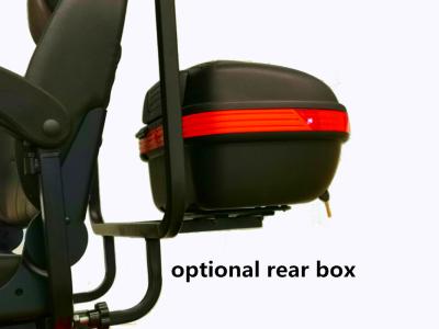 Cina grande taglia 4 ruote scooter elettrico di mobilità con tetto per disabili uomo rosso in vendita