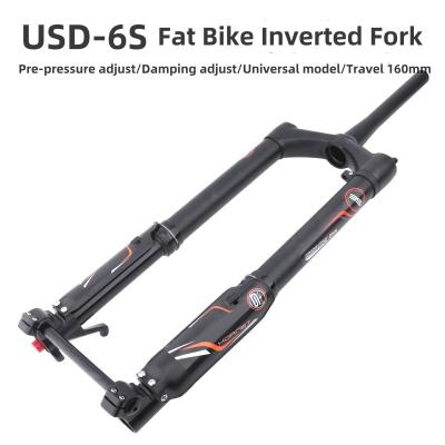 China Dnm USD-6S Fat 26er Inverted Fat Bike Suspsension Fork Mountain Bike Fork for sale