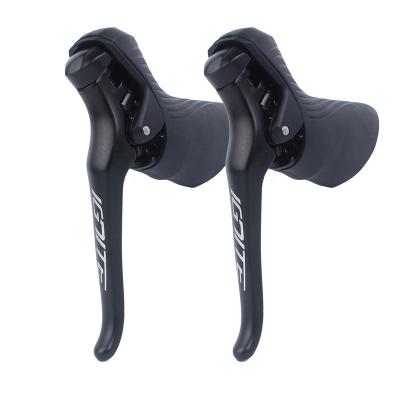 China 9-Speed Road Bicycle Shifting Handle Brake Lever Derailleur Manual Lever Black Color for sale