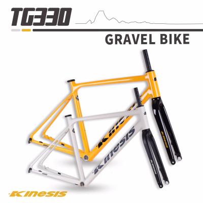 中国 軽量 アルミ砂利自転車フレーム 700X38c レーシングロード自転車 販売のため