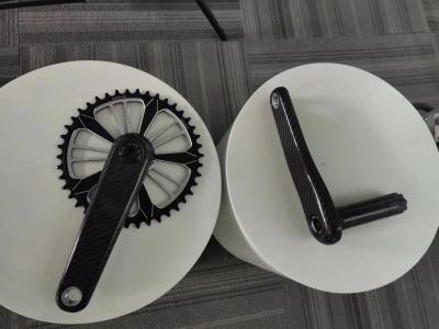 Cina Lightweight Carbon Gravel Road Bike Crankset 170/172.5mm Shaft 40/42/44T Chainring. in vendita