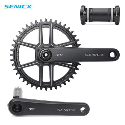 Cina Lightweight Road Bike Crankset Gravel Bicycle DUB Crank 165/170/175 42/44T in vendita