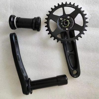 Cina Aluminum Alloy Mountain Bike Crank Set DUB 29mm Axle Direct Mount Chain Ring Bicycle Crank in vendita