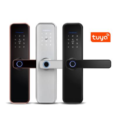 China Waterproof Smart Tuya APP Security WiFi Fingerprint Home Outdoor Gate Card Code Door Lock for sale