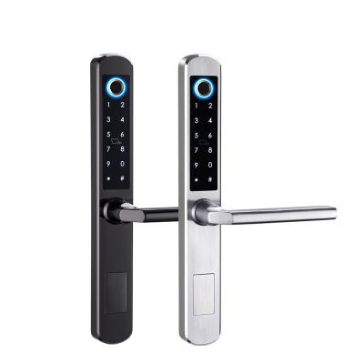 China Slim Waterproof Wireless Door Lock for Hotel and Dustproof Digital Smart Door Lock with TT lock Tuya APP for sale