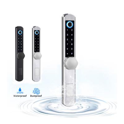 China Slim Dustproof Digital Sliding Door Lock and Waterproof Wireless Door Lock for Hotel and with TT lock Tuya APP for sale