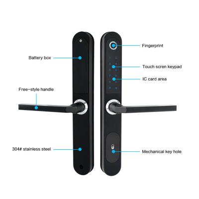 Cina Serratura digitale antipolvere con serratura TT e serratura wireless impermeabile slim per hotel con Tuya APP in vendita
