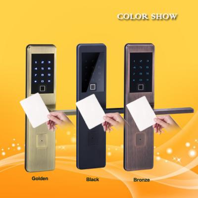 China Hidden Keyhole RFID Card Door Lock , Electronic Card Swipe Door Locks For Home for sale