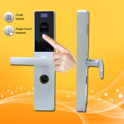 China Finger-Touch Password and Biometric Fingerprint Door Lock with Handle Direction Reversible for sale