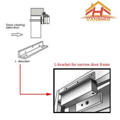 China L Bracket Work EM Lock Electromagnetic Door Lock For Access Control System for sale