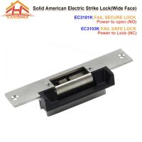 China Wide Face Door Electric Strike Lock Access Control With Fail Secure Or Fail Safe Function for sale