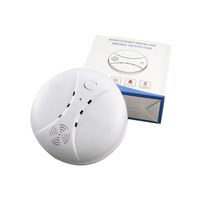 China Portable Wireless fire smoke detector carbon dioxide wireless 433/315mhz high quality smoke detector CE approval for sale