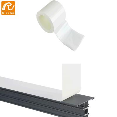 China 0.08mm Sandblasting PE Protective Film For Windows Aluminum Profile With Print for sale