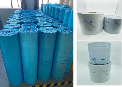 China Rubber-Based Adhesive Black/White Polyethylene Protective Film For Laser Cutting Processes for sale