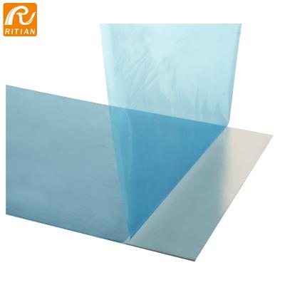 China Polyethylene PE Surface Protection Film Roll with Residue-free Removal, Water Resistance, and 50-500M Length Range for sale