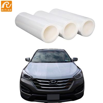China UV-resistant PE Protective Film for Automotive Paint with 70 Micron Thickness and Residue-free Removal for sale
