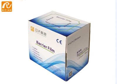 Cina Nuovo arrivo Blu PE Medical Barrier Film Roll 4x6 Inch Adhesion Acrilica Con Logo Personalizzato in vendita