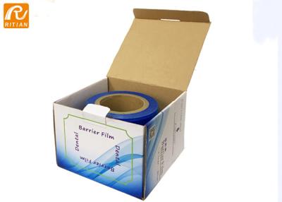 Cina Nuovo arrivo Blu PE Medical Barrier Film Roll 4x6 Inch Adhesion Acrilica Con Logo Personalizzato in vendita
