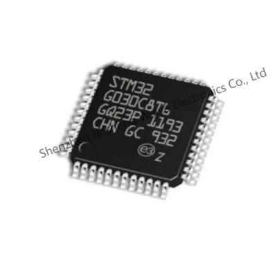 Cina STM32F030C8t6 vassoio istantaneo dell'ARM Cortex M0 RISC 64KB 2.5V/3.3V 48-Pin LQFP di 32 bit dei microcontroller MCU in vendita