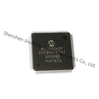 Cina KSZ8567RTXI-TR Ethernet ICs 7-port 10/100 Managed Switch w/RGMII/MII/RMII(x2) in vendita