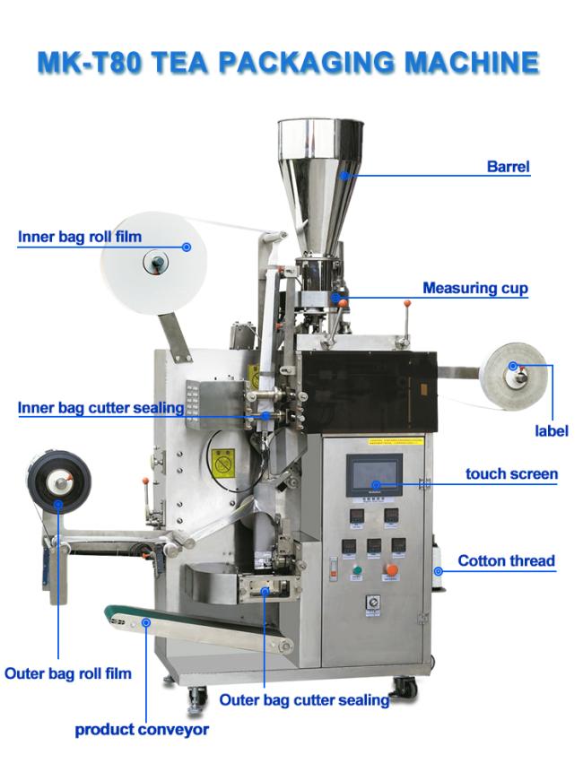 Single Chamber Tea Bag Packing Machine 