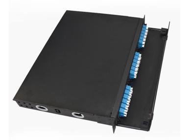 中国 72の中心LCの二重パッチ盤、単一モードのブラック ボックス繊維パッチ盤 販売のため