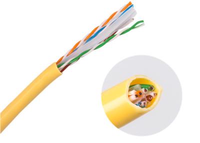 Cina Plenm ha valutato il colore di giallo del cavo del ftp Cat6A 305 metri per conduttore del rame della scatola in vendita