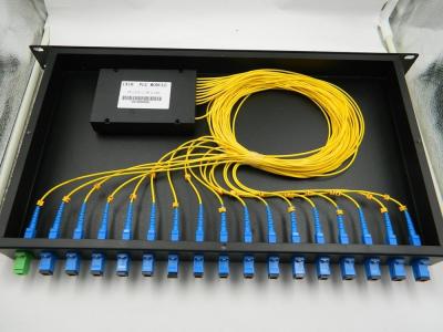 Cina Contenitore ottico montato scaffale di separatore della fibra di SMF 1550nm 1x16 in vendita