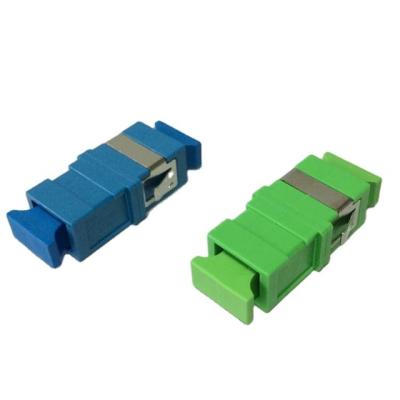 中国 flangeless green SC/APC SM simplex fiber otical adapter 販売のため