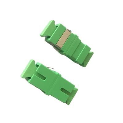 中国 flangeless green SC/APC SM simplex fiber otical adapter 販売のため