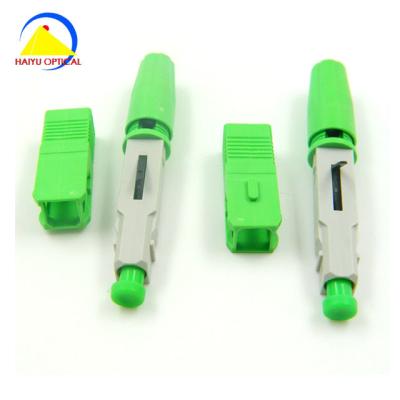 China high quality fiber optic SC APC hot melting fast assembly connector for fibre-optic link Te koop