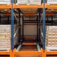 Quality Heavy Duty Q355B Push Back Pallet Racking System for Warehouse Storage High for sale